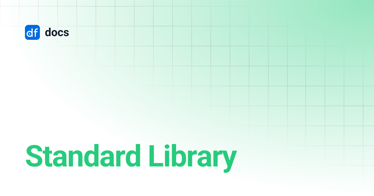 Standard Library | docs